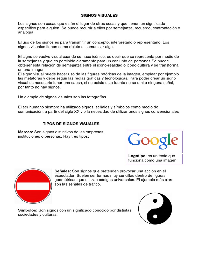 Signos Visuales | PDF | Imagen | Comunicación