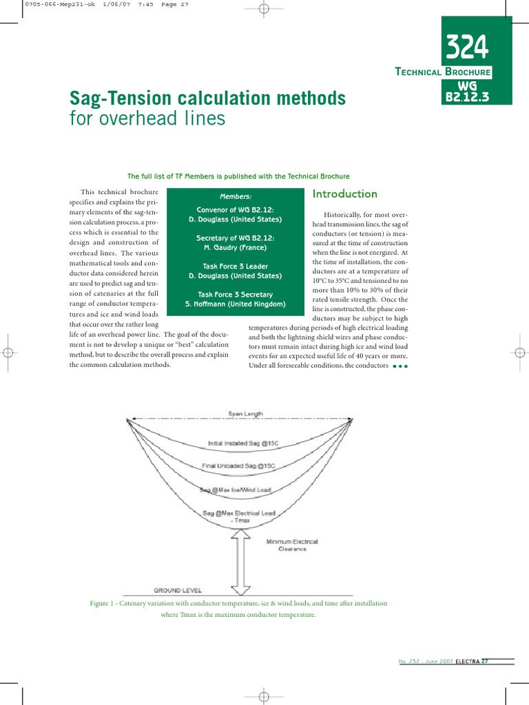 232 - Sag Tension Calculations | PDF | Electrical Resistivity And ...