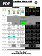 Sample Practice Plan | PDF | National Football League Seasons | Ball Games