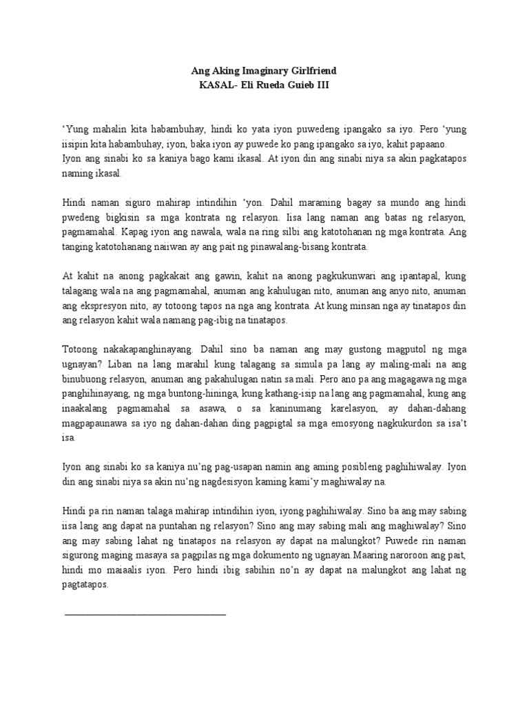 Kasal - Eli Guieb | PDF