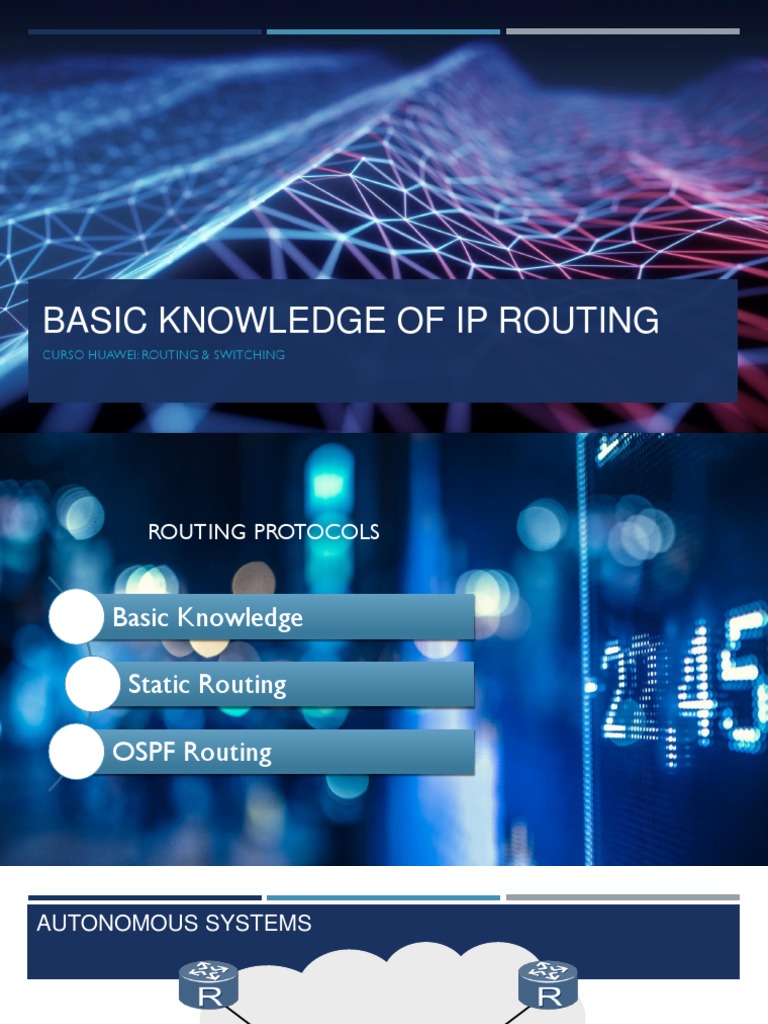 Basic Knowledge of IP Routing | Download Free PDF | Router (Computing) | Routing