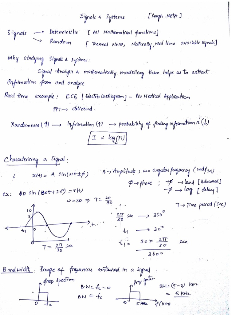 Introduction To Signals And Systems Pdf