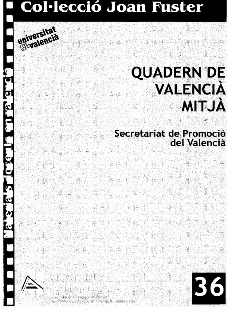 Quadern Valencia 1 Parte | PDF