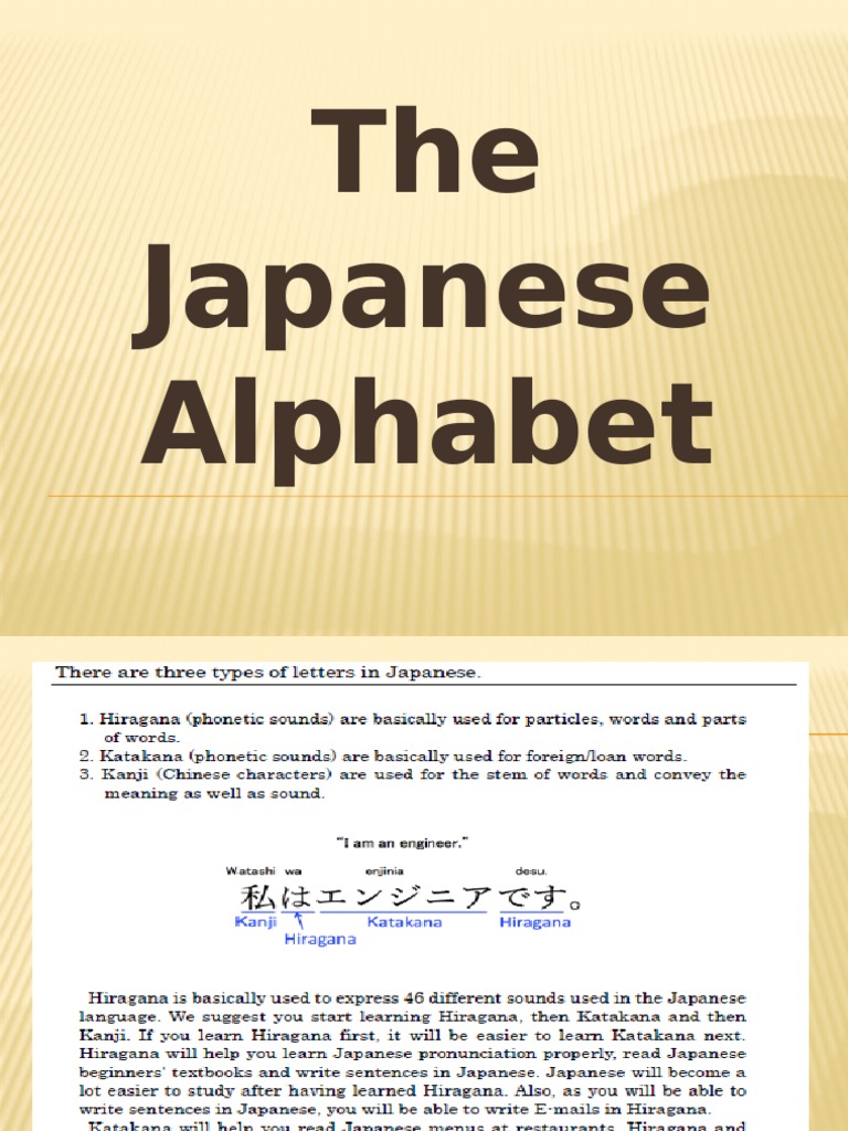 An Introduction to Hiragana: The Basic Japanese Phonetic Alphabet | PDF