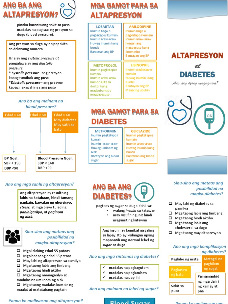 HTN-DM Pamphlet | PDF