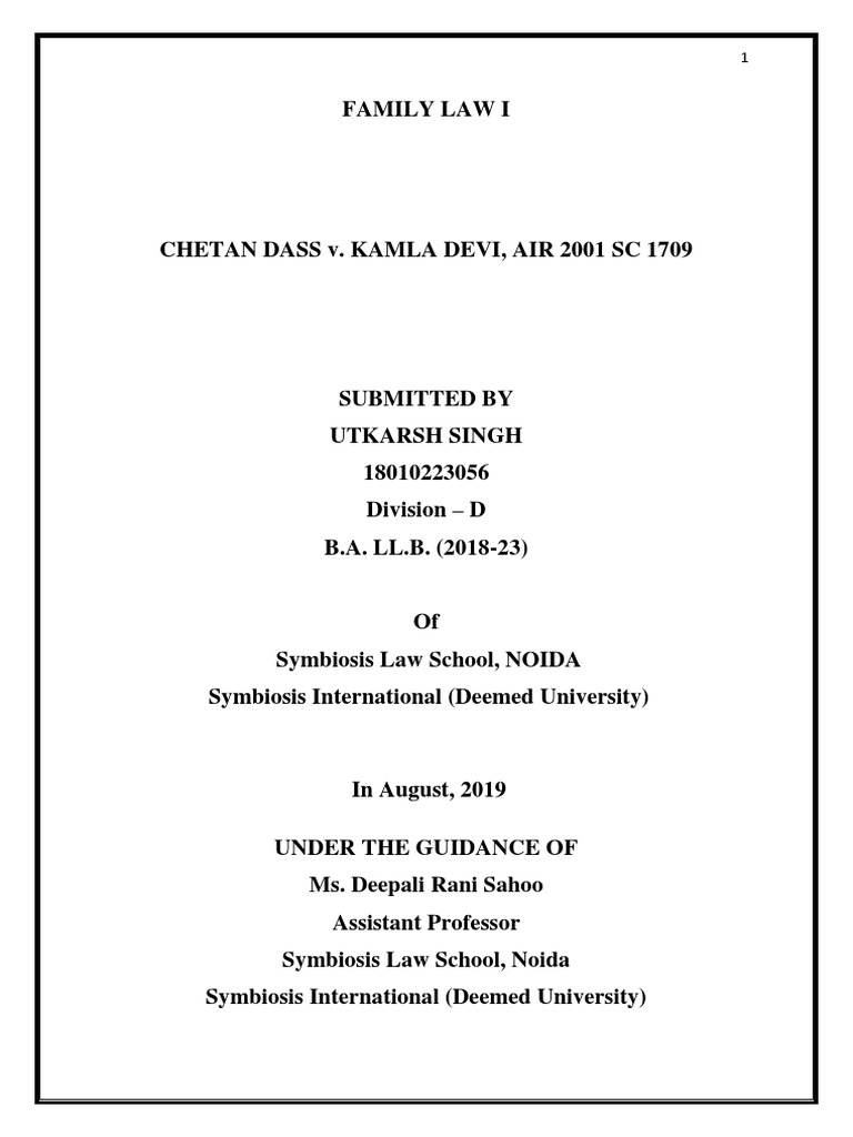 Kamla Devi | PDF | Divorce | Marriage