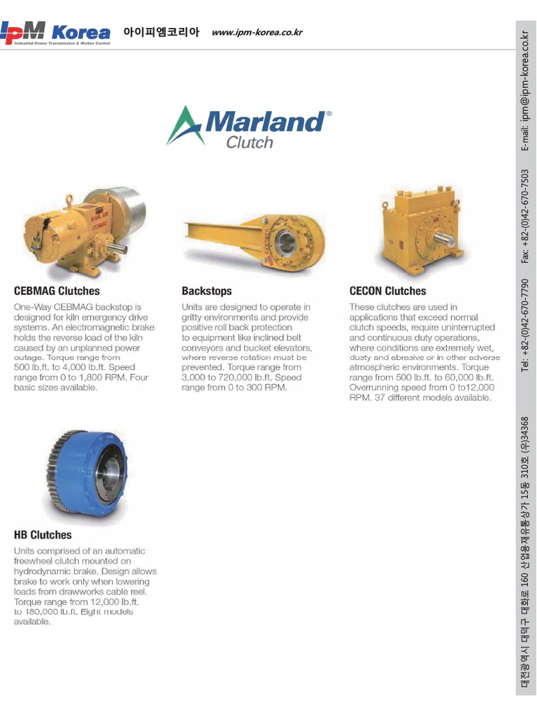 Marland Clutch PDF | PDF | Transmission (Mechanics) | Clutch