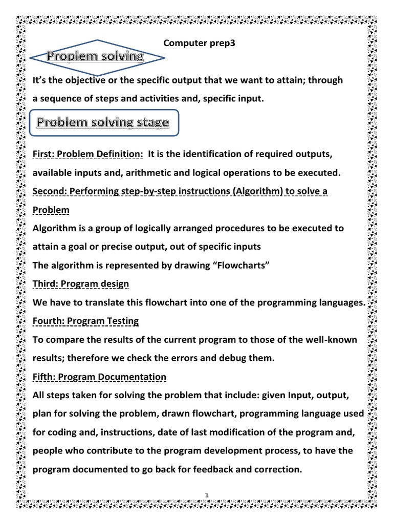 Computer Prep3 First Term | PDF | Button (Computing) | Computer Program