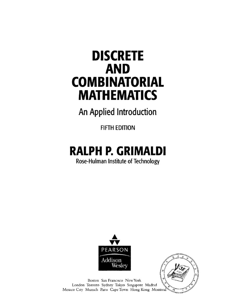 Discrete and Combinatorial Mathematics 5 PDF | PDF Discrete and Combinatorial Mathematics 5 PDF | PDF