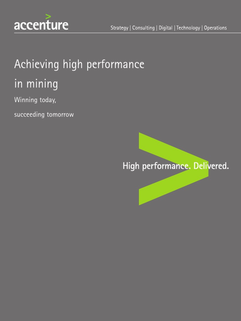 Accenture Mining Brochure PDF | PDF | Mining | Logistics