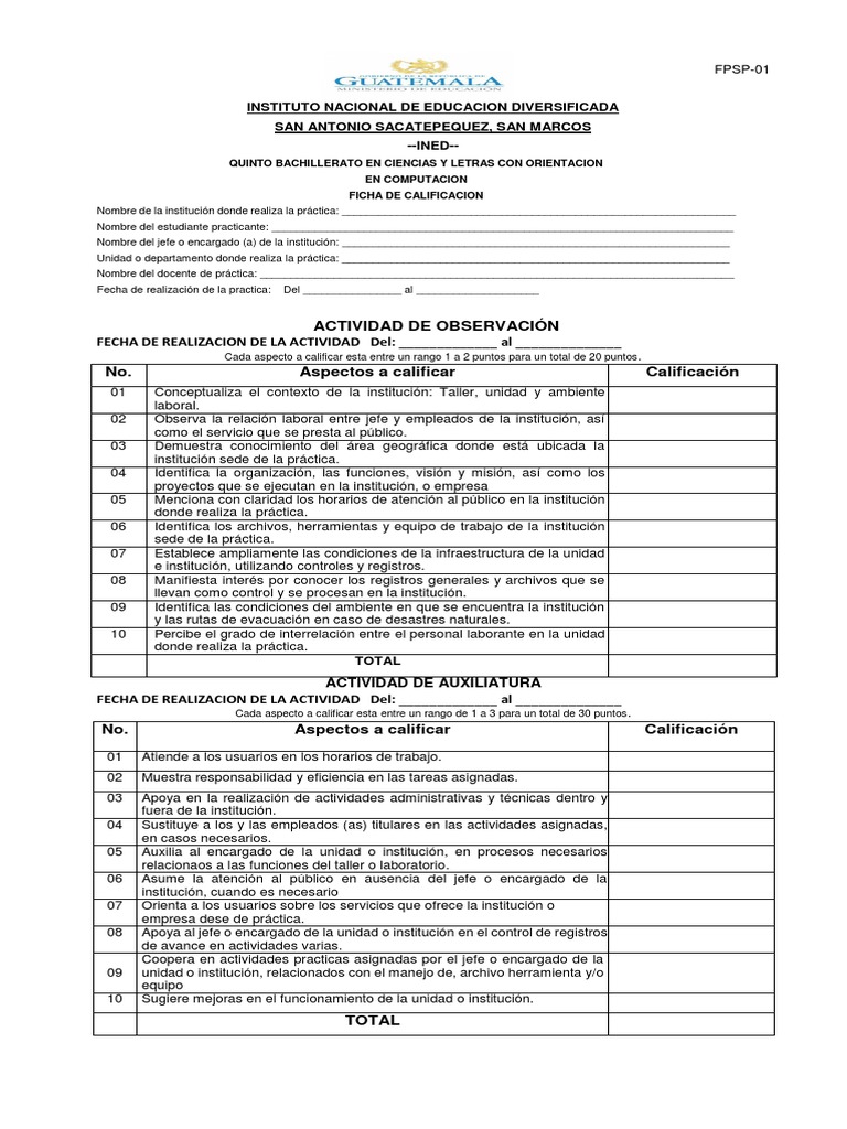 Ficha Practica Computacion | PDF | Informática y tecnología de la ...
