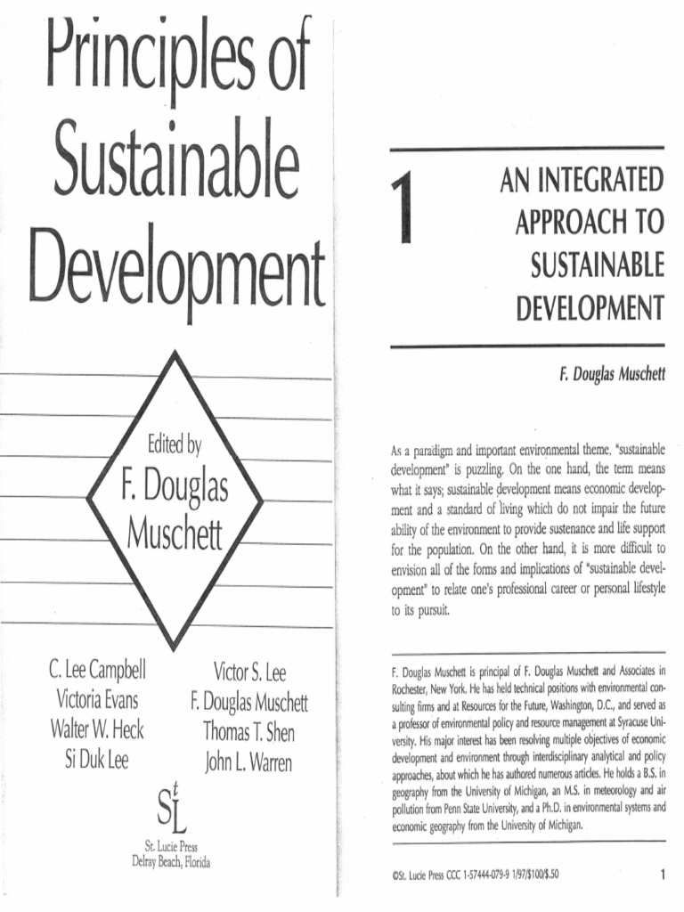 An Integrated Approach To SusDev PDF | PDF | Sustainability | Life Cycle Assessment
