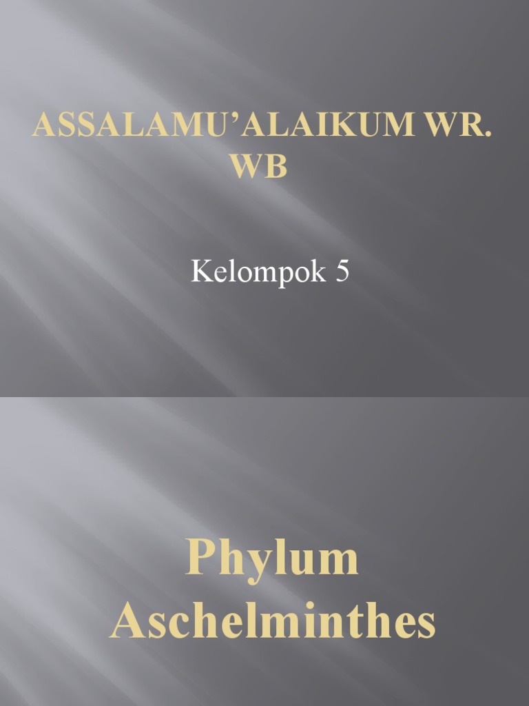 Ciri-Ciri Phylum Aschelminthes | PDF