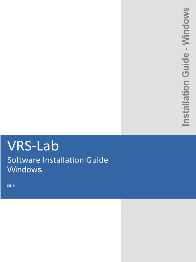 VRS-Lab Instalation Guide Windows en US Edd | PDF | Microsoft Windows ...