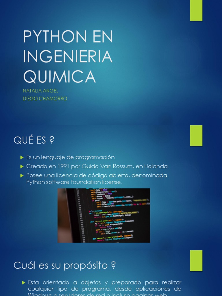 Python en Ingenieria Quimica | PDF