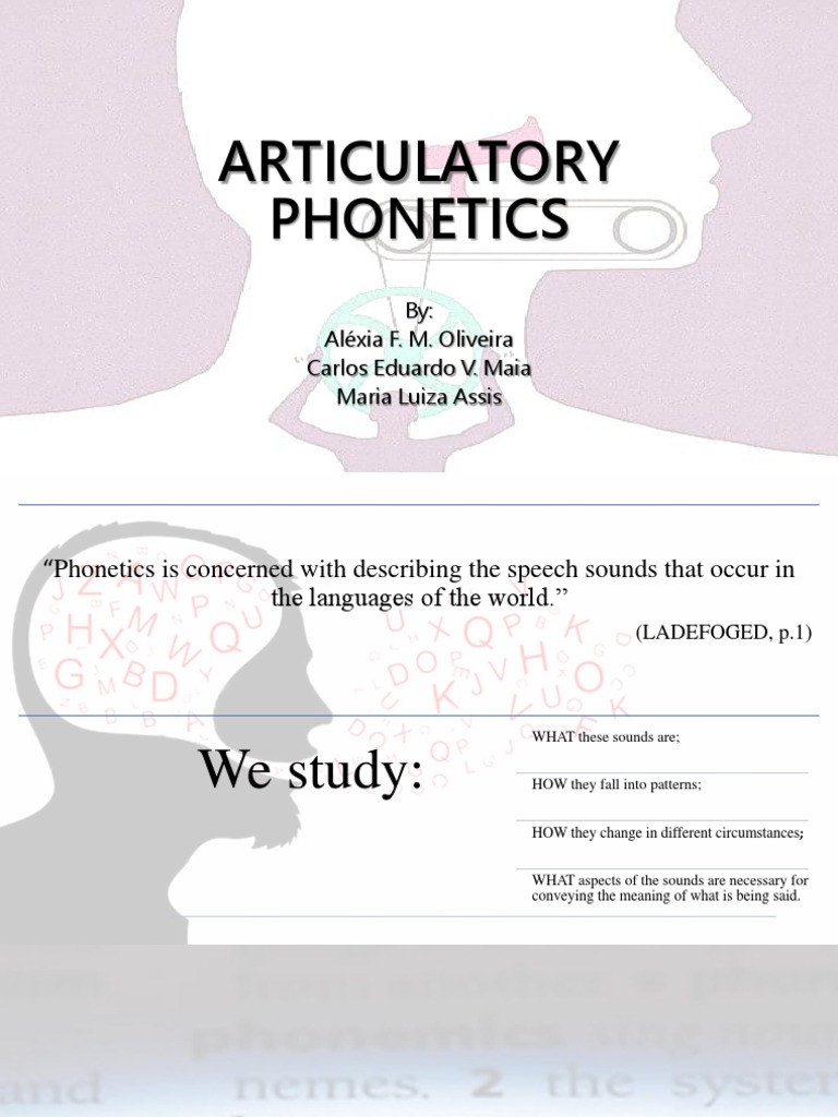Articulatory Phonetics Pdf Phonetics Speech