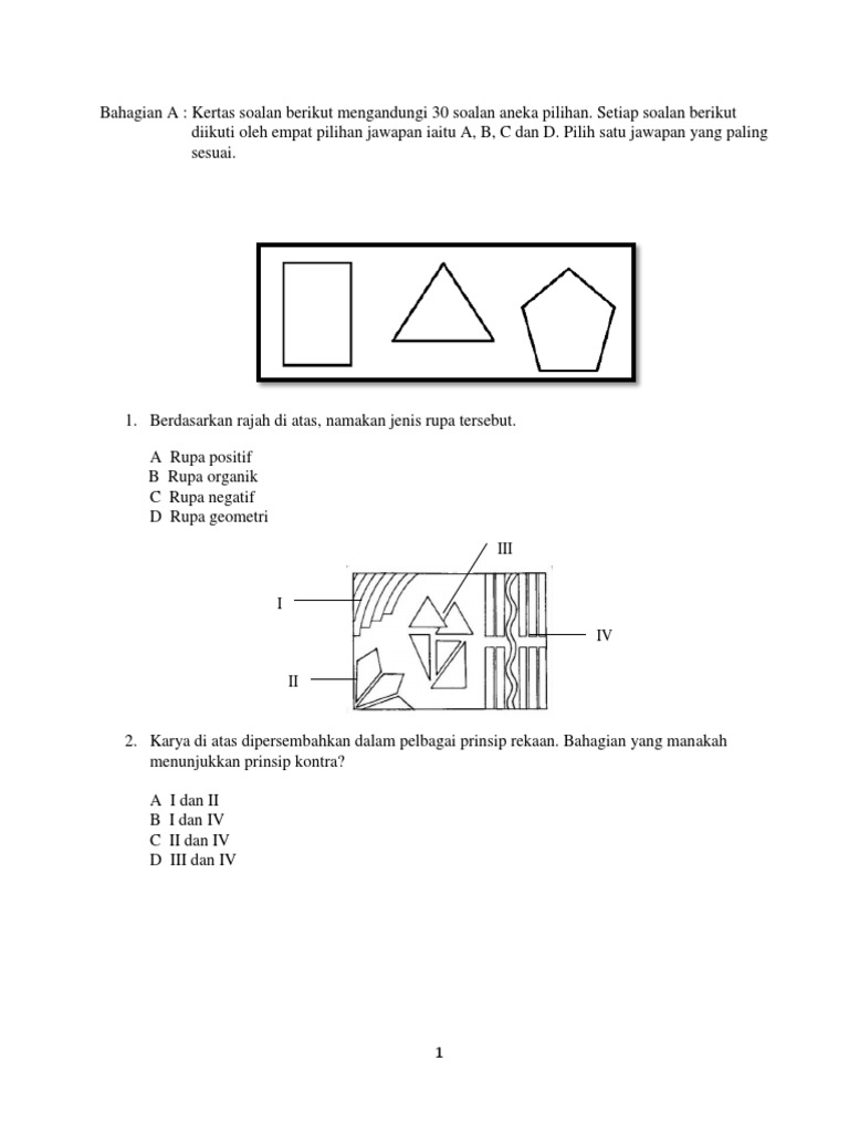 Prinsip-Prinsip Reka Bentuk dan Seni Visual | PDF