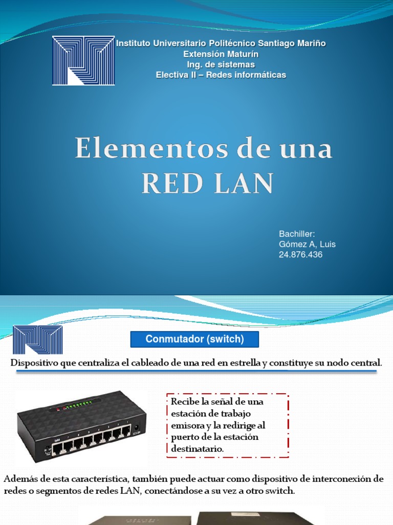 Elementos de Una Red LAN | PDF | Enrutador (Computación) | Red de ...