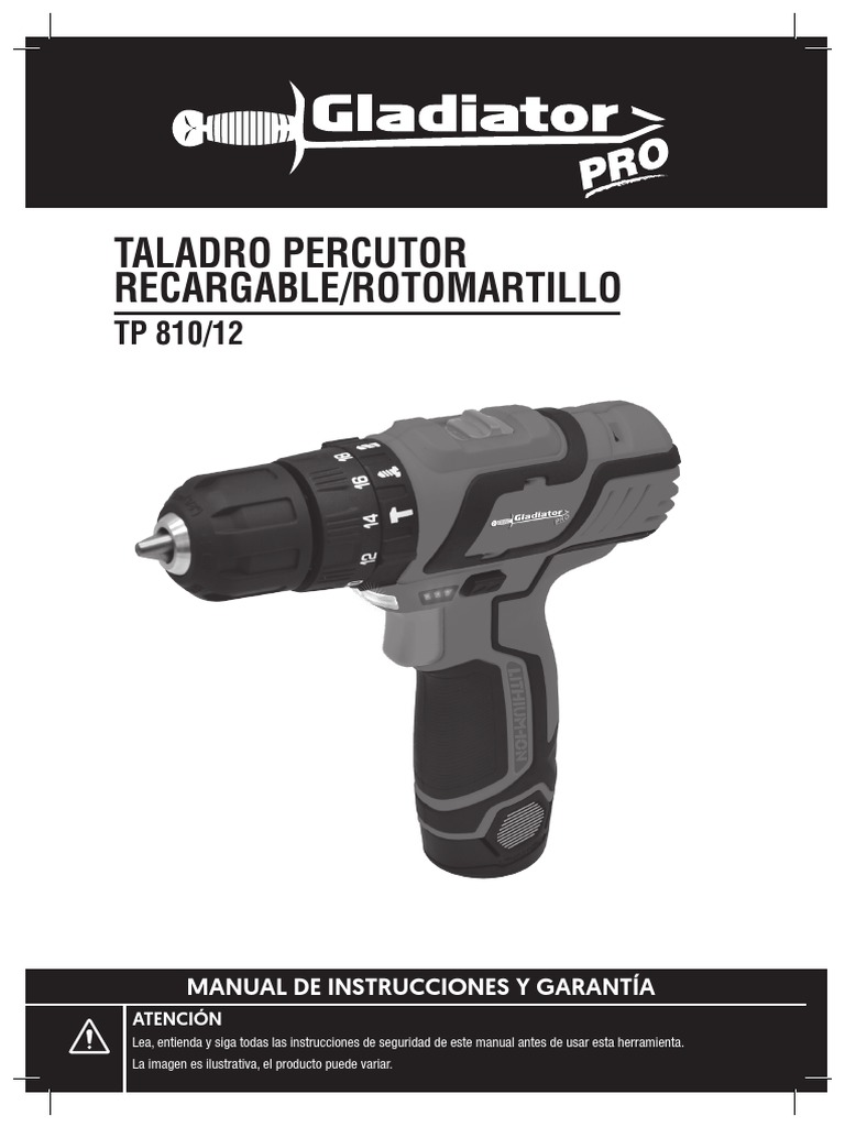Manual Taladro Percutor TP 810/12 | PDF | Perforar | Herramientas