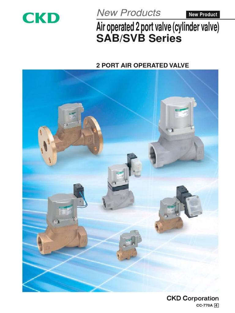CKD Sab SVB Catalogue en Cc770a PDF | PDF | Valve | Pressure