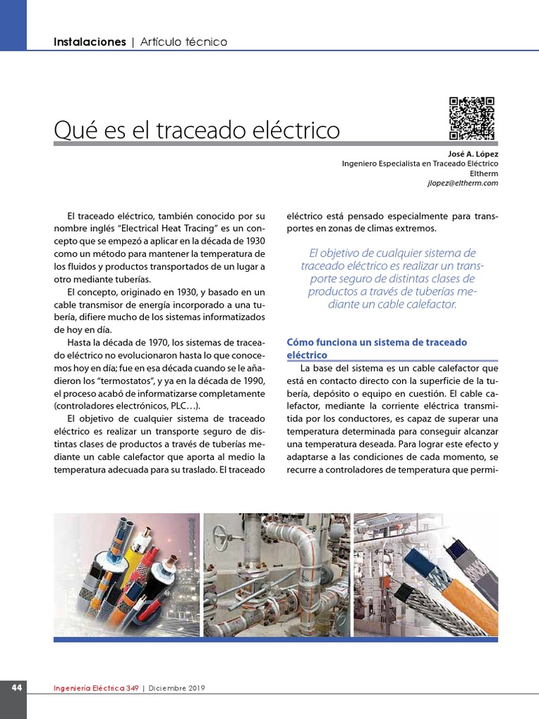 Ie349 Lopez Jose Que Es El Traceado Electrico | PDF | Electricidad ...