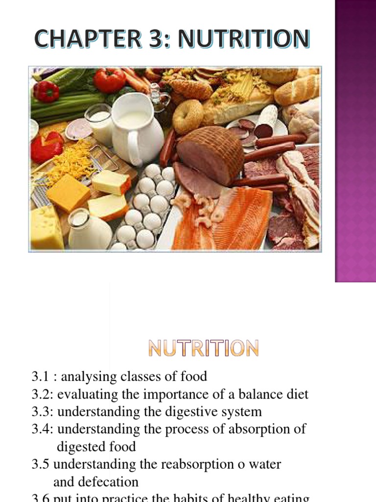 Form 2 Chapter 3 Nutrition | PDF | Calorie | Food Energy