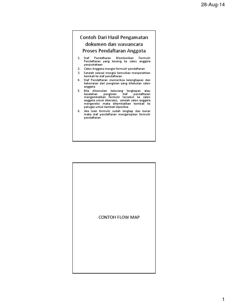 Contoh Flow Map | PDF