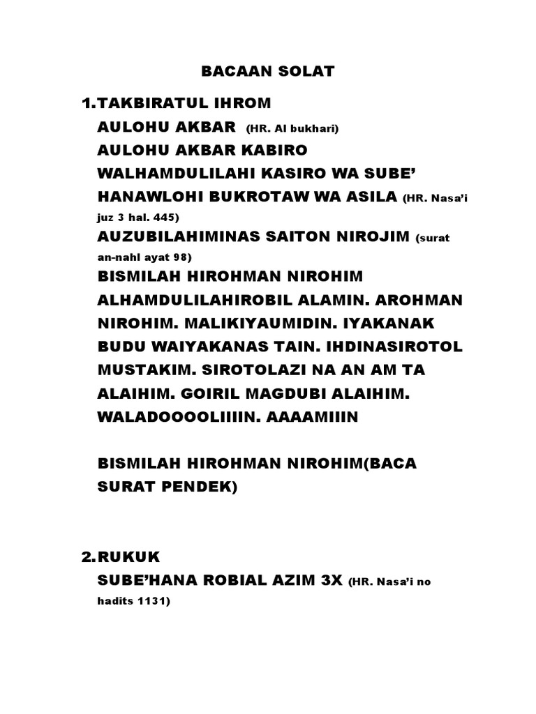 How to Perform the Solat Prayer | PDF