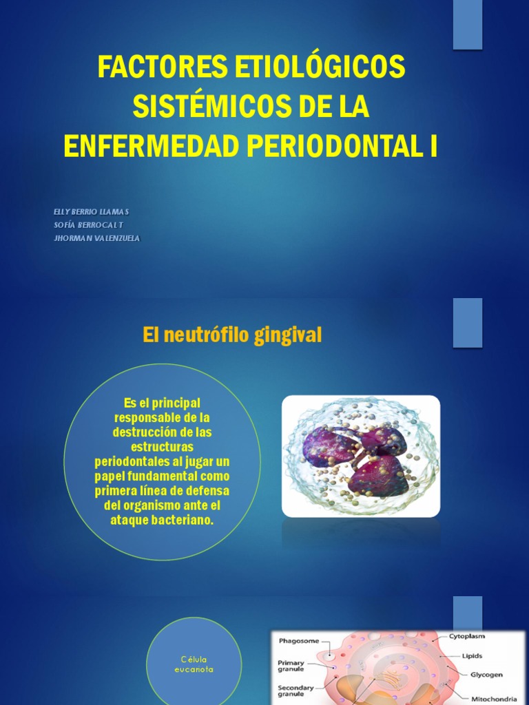 Factores Etiológicos y Sistémicos I | PDF | Inflamación | Cicatrización ...