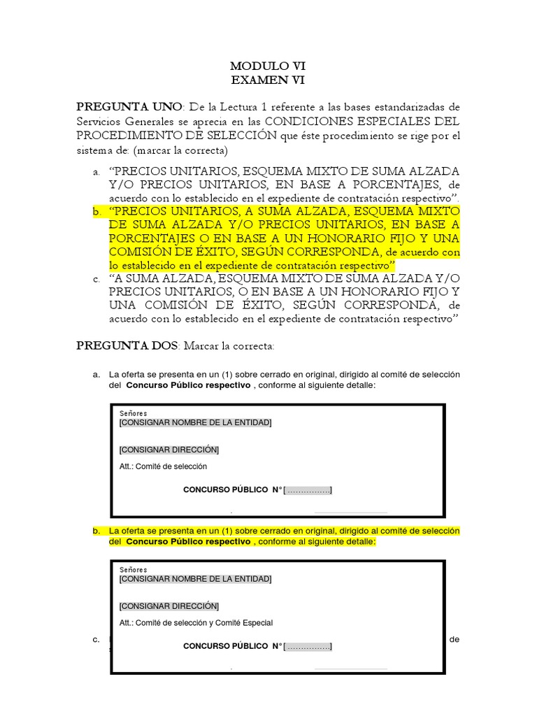 Modulo Vi Examen | PDF | Regulación | Justicia