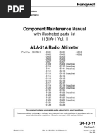 CMM (Component Maintenance Manual) Index: Cat Ata No. CAI Part Number ...