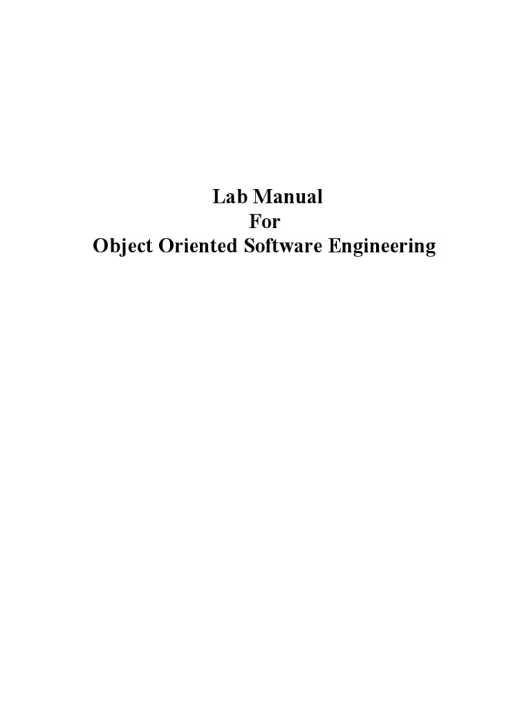 OOSE Lab Manual | PDF | Conceptual Model | Data Model