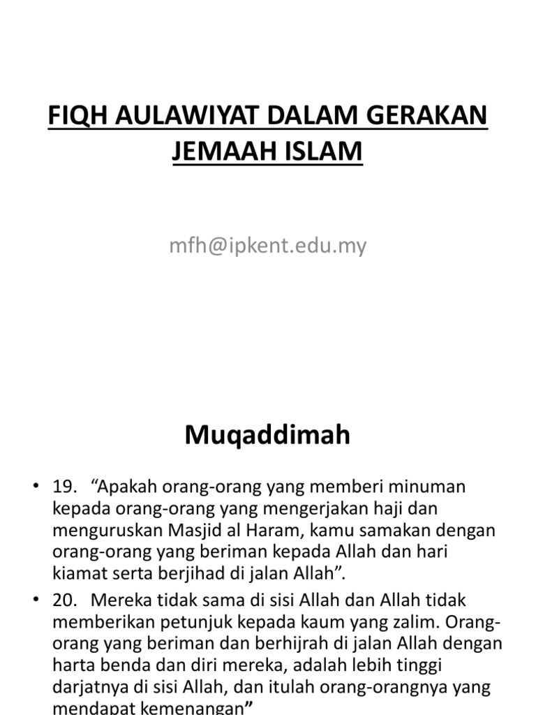 Fiqh Awlawiyat | PDF | Agama & Spiritualitas