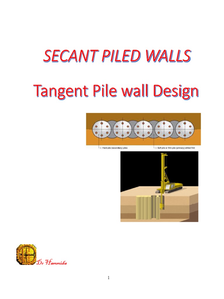 Secant Pile PDF | PDF | Deep Foundation | Concrete