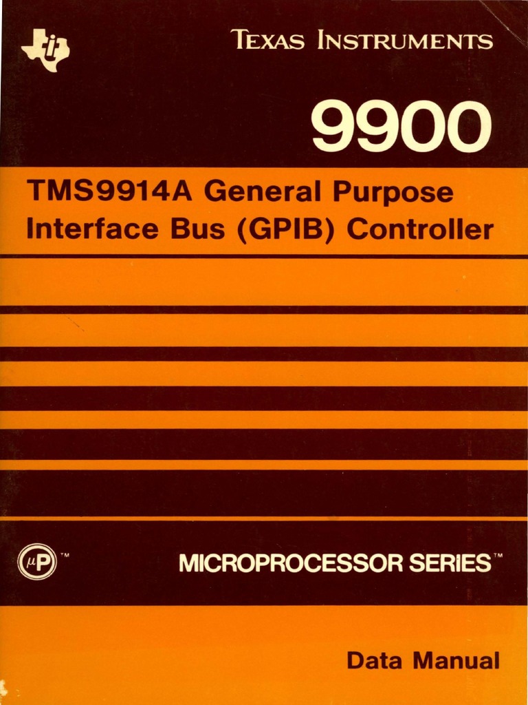 TMS9914A General Purpose Interface Bus Controller Data Manual Dec82 PDF ...