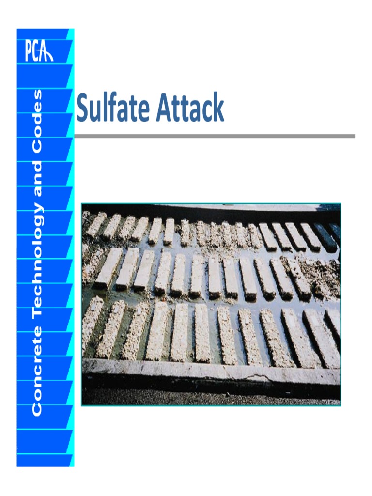 Sulphate Attack | PDF | Fly Ash | Cement