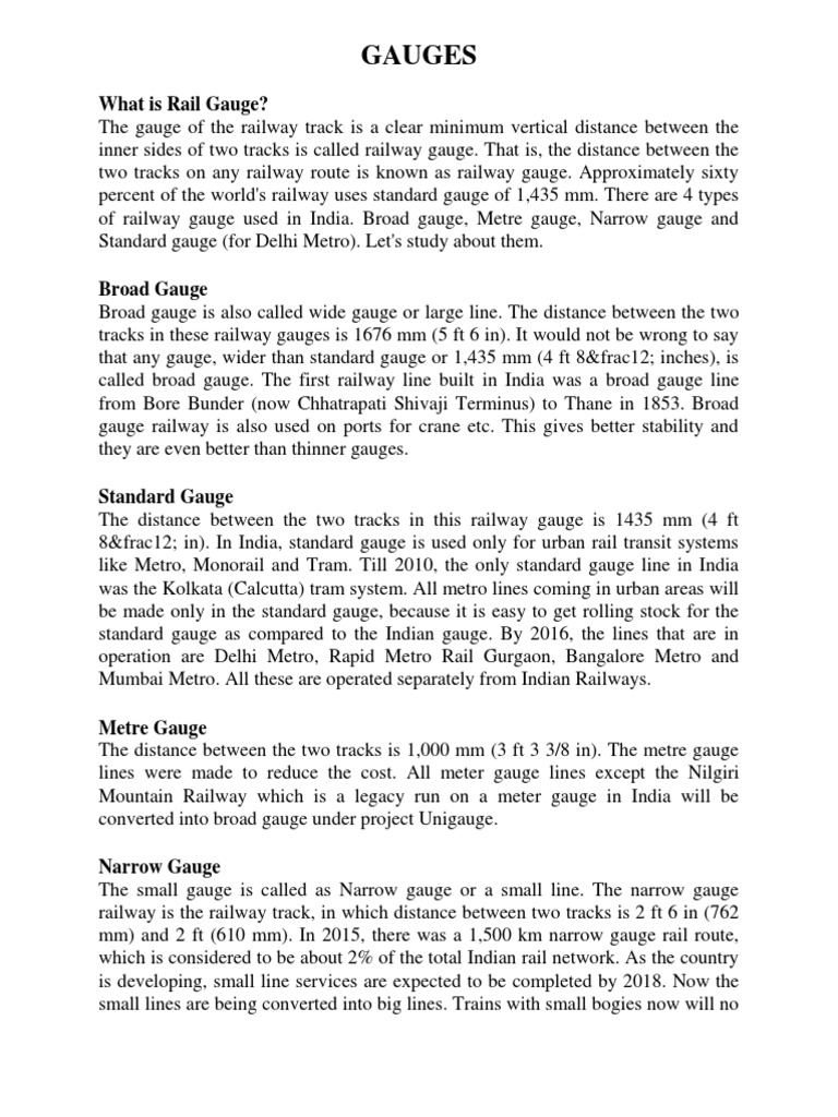 Loading Gauge | PDF | Track Gauge | Train