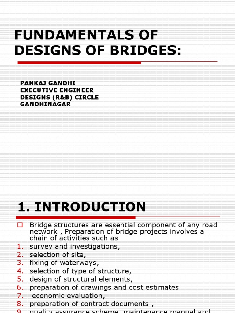 Bridge Design Presentation | PDF | Bridge | Deep Foundation
