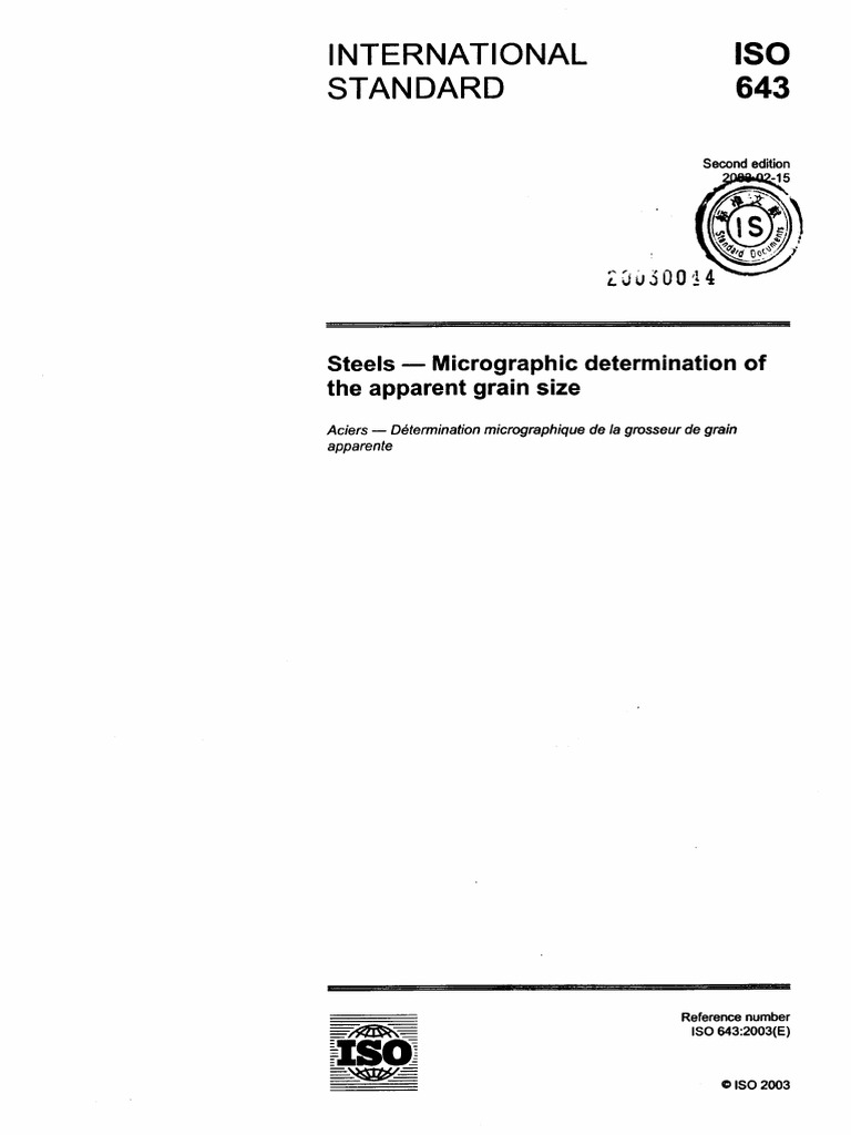 Iso 643 PDF | PDF