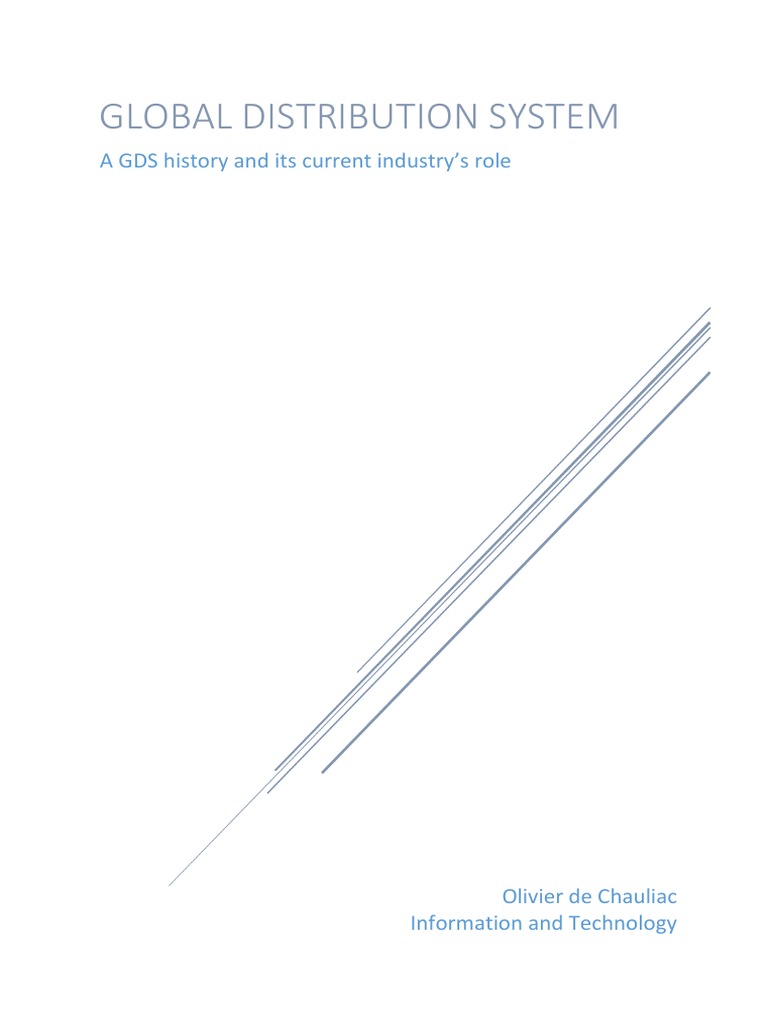 GDS (Global Distribution System) Research Paper | PDF | Travel Agency ...