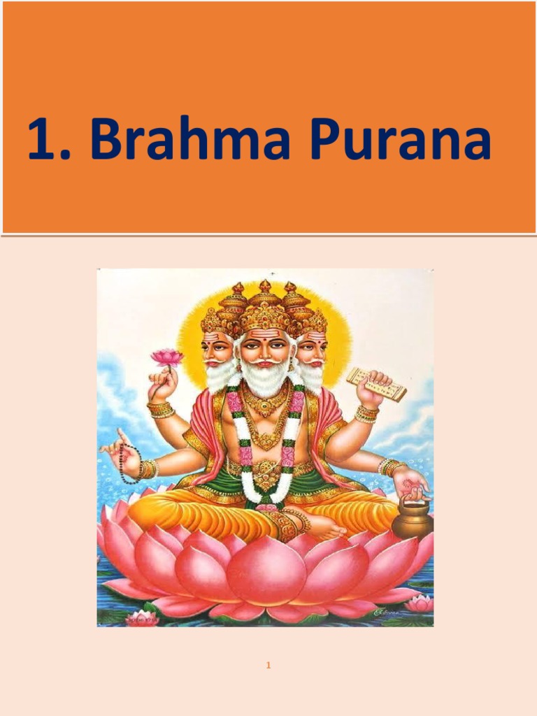 Brahma Purana PDF | PDF | Puranas | Hindu Mythology