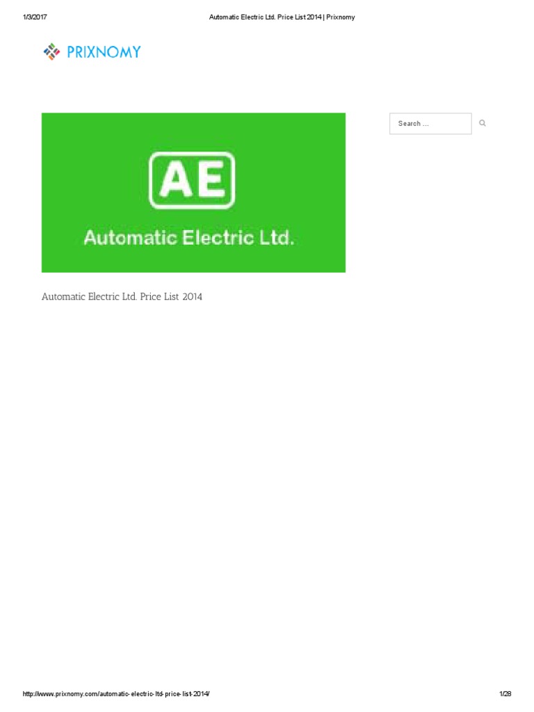 Automatic Electric LTD Price List | PDF | Copyright Law | Law