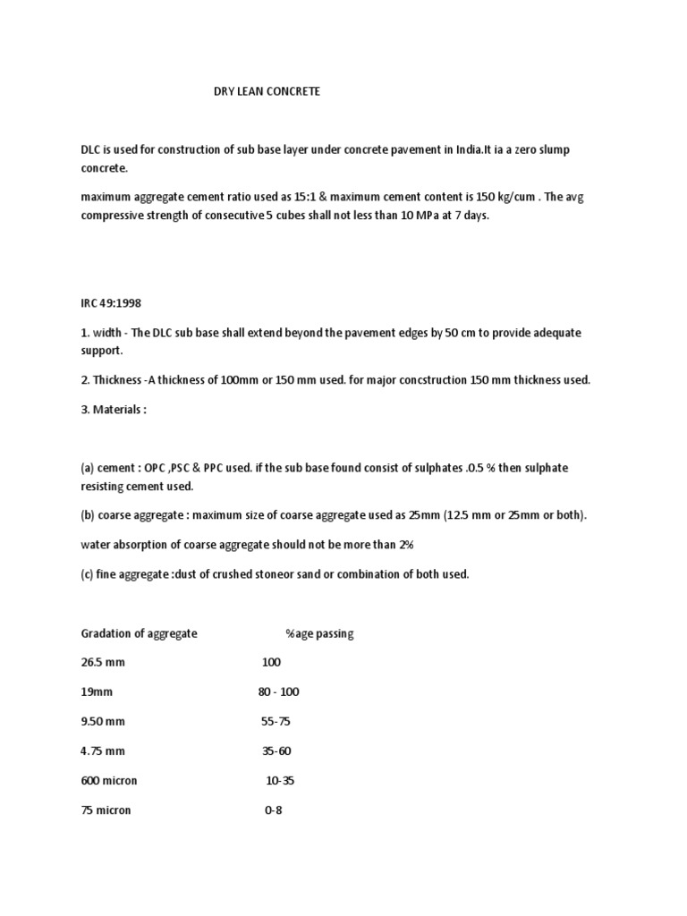 Dlc Pdf Construction Aggregate Road Surface