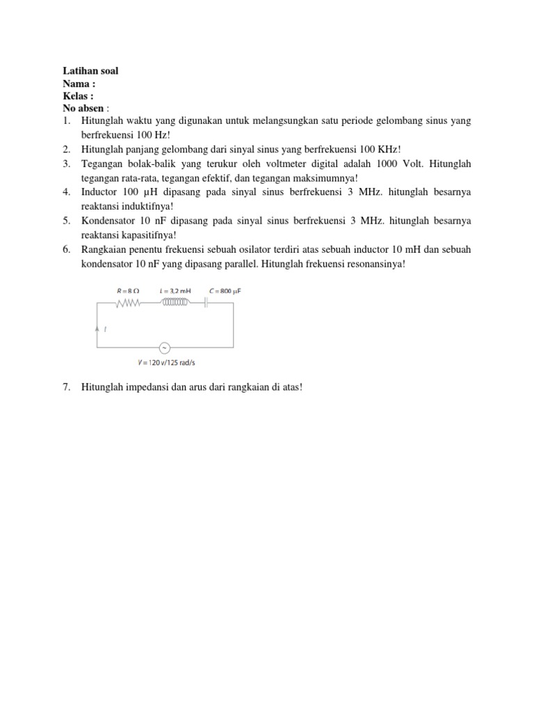 Latihan Soal DLE | PDF