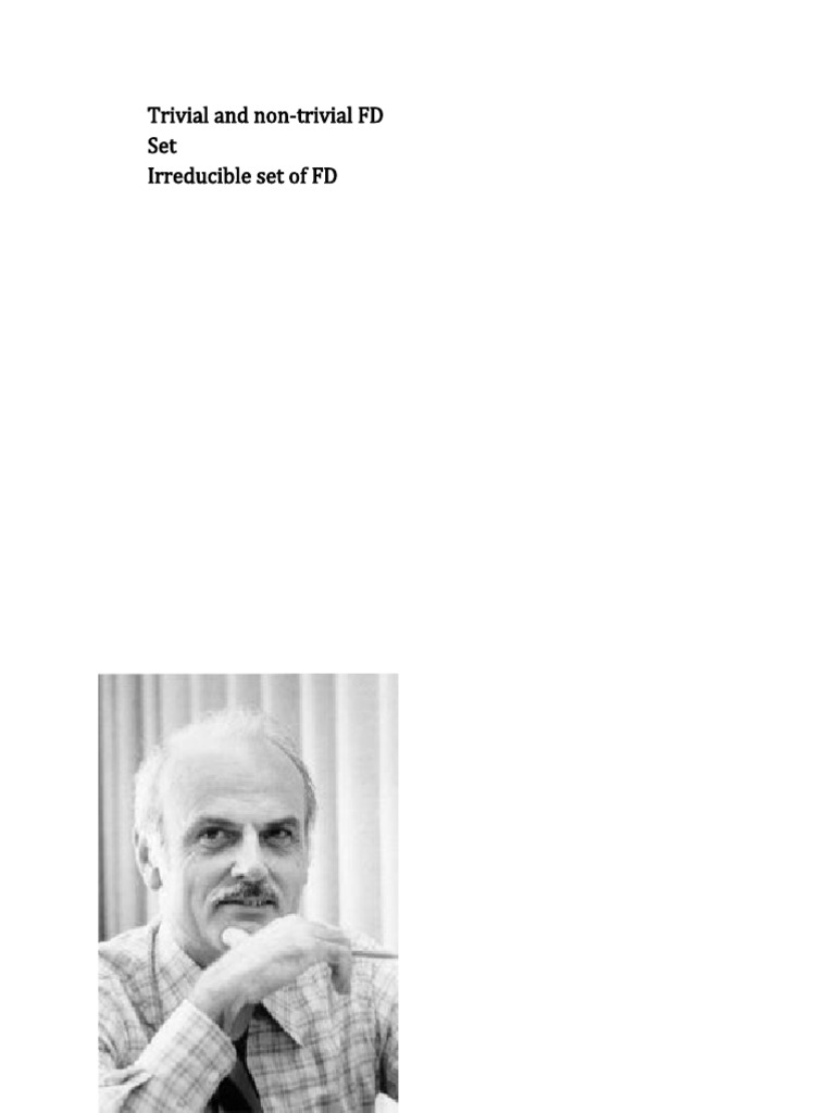 Trivial vs Non-Trivial Functional Dependencies | PDF
