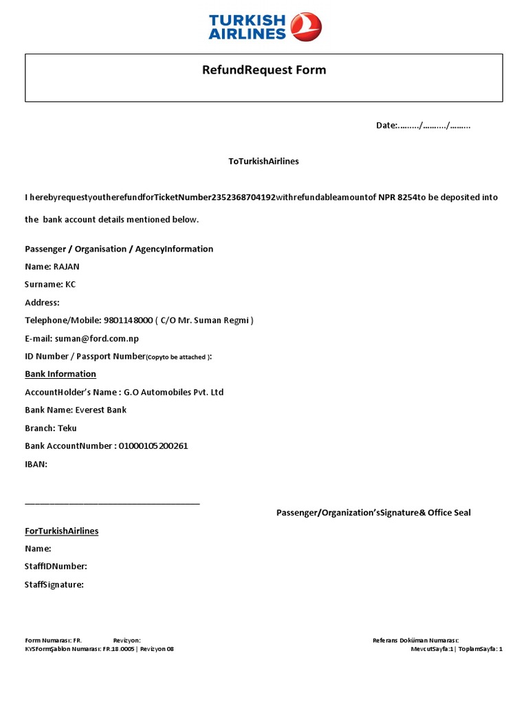 Turkish Airlines | PDF