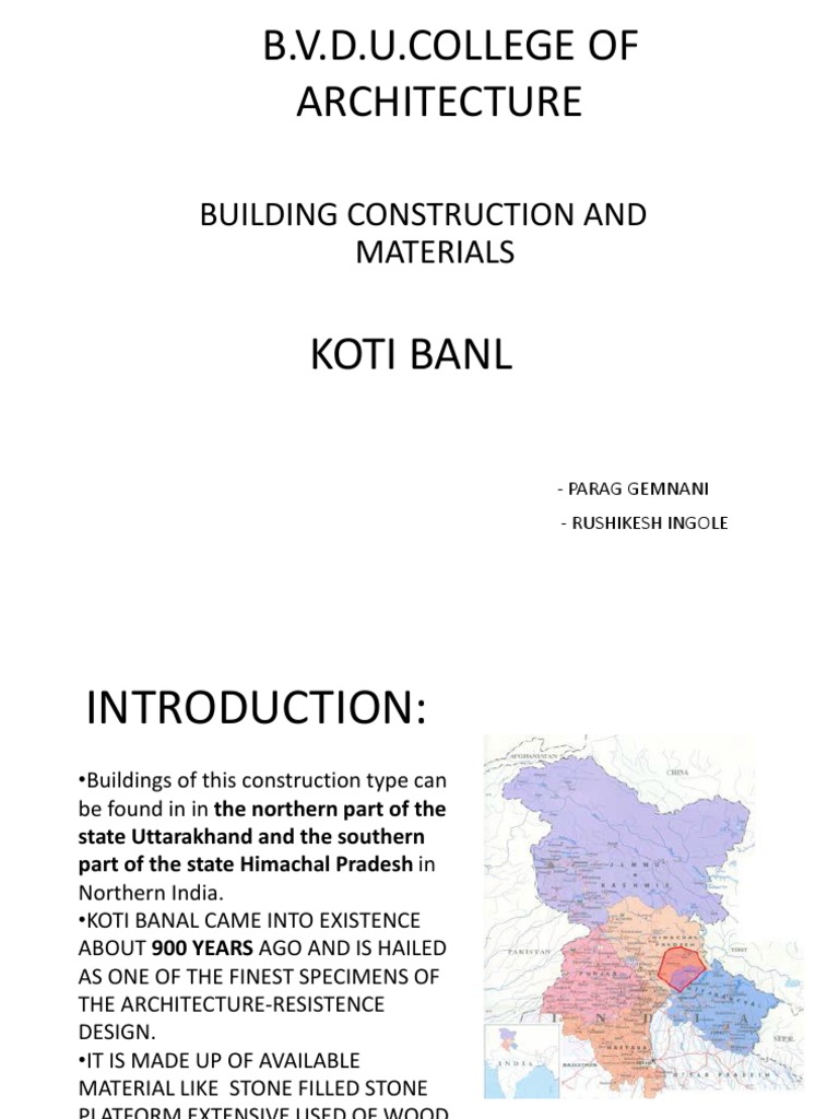 Koti Banal Architecture - Earthquake Resisting Stone Masonry System ...