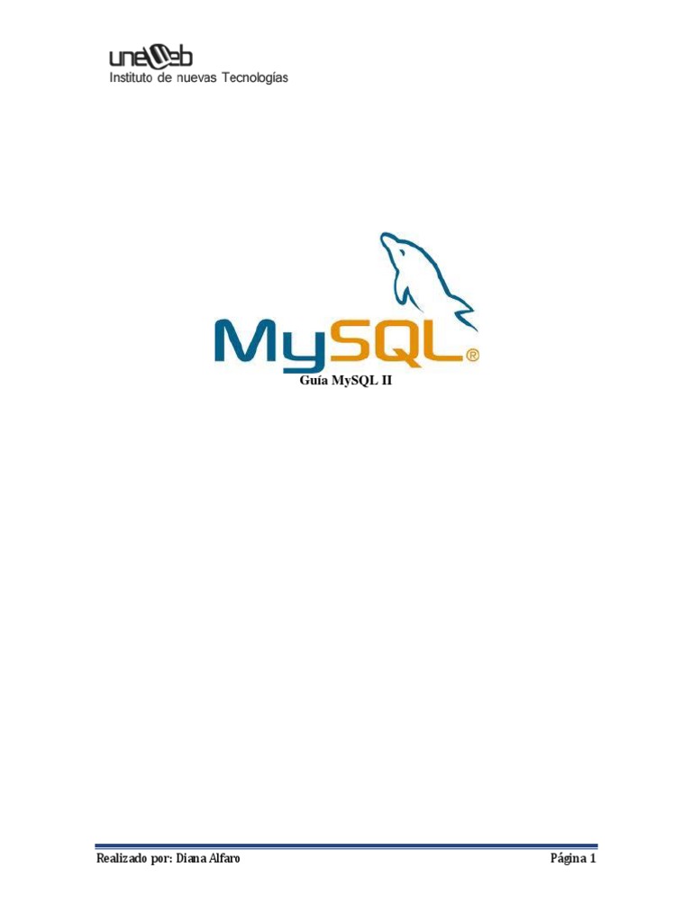 Guía Avanzada de MySQL y Motores de Almacenamiento | PDF | SQL | Datos