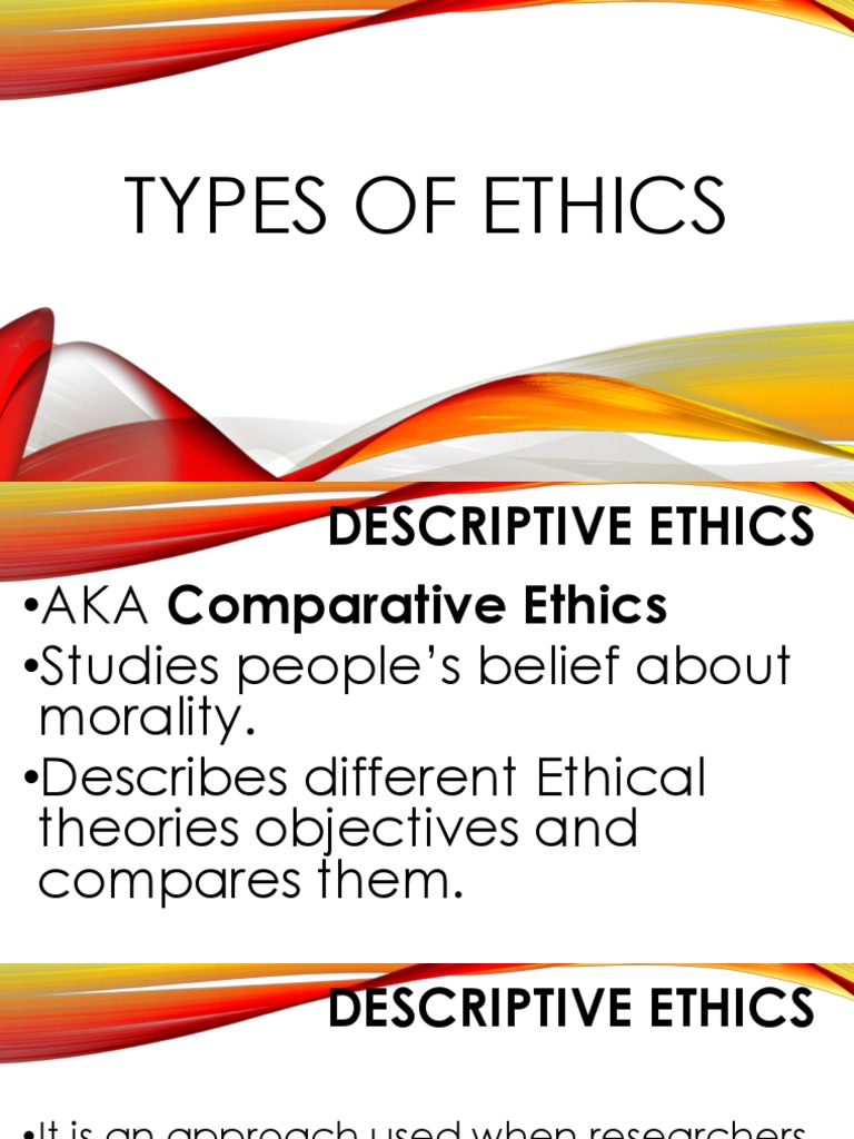 Types of Ethics | PDF | Ethical Principles | Stereotypes