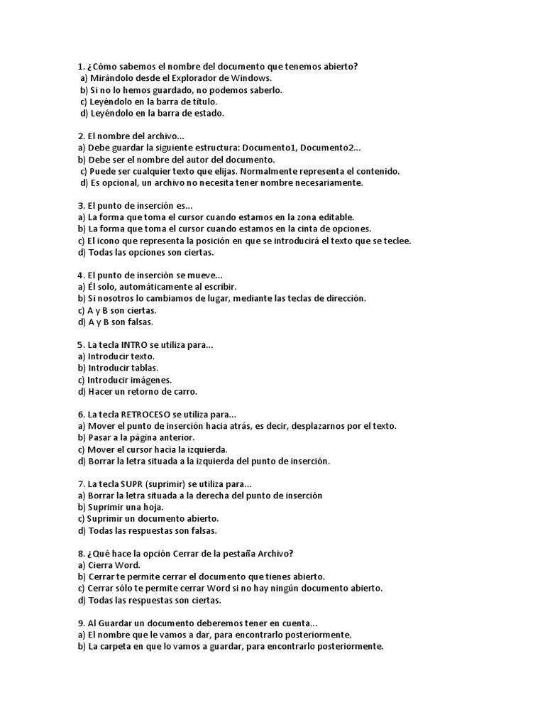 Test Word 2016 | PDF | Archivo de computadora | Ventana (informática)